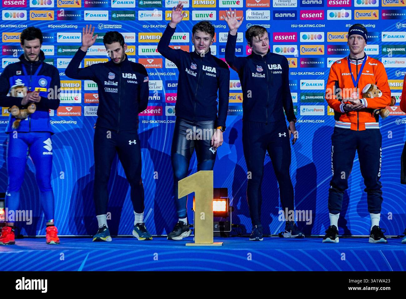 HEERENVEEN, NETHERLANDS - MARCH 2: Casey Dawson of United States of ...