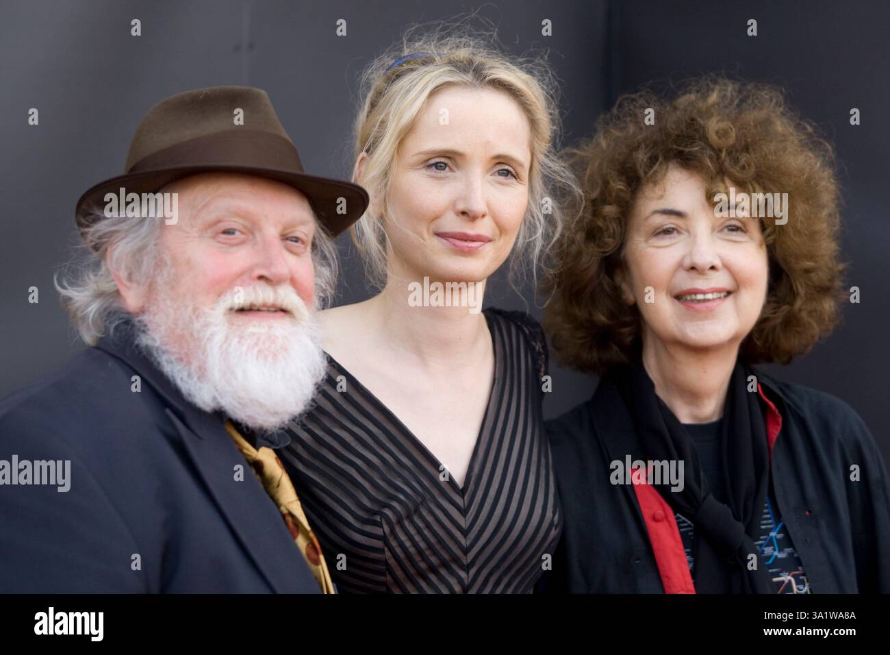 French actress Julie Delpy, pictured with her parents Albert Delpy ...