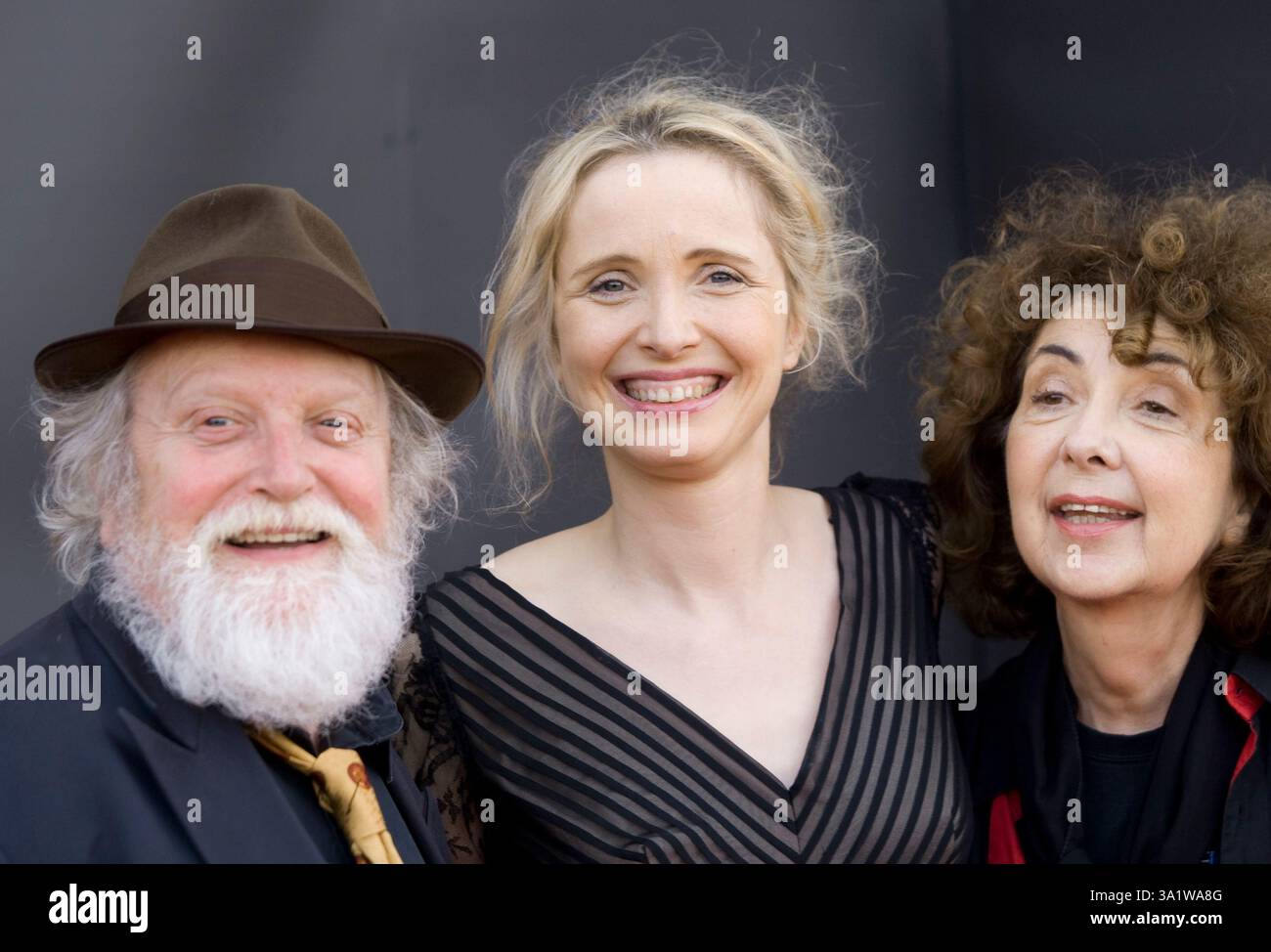 French actress Julie Delpy, pictured with her parents Albert Delpy ...