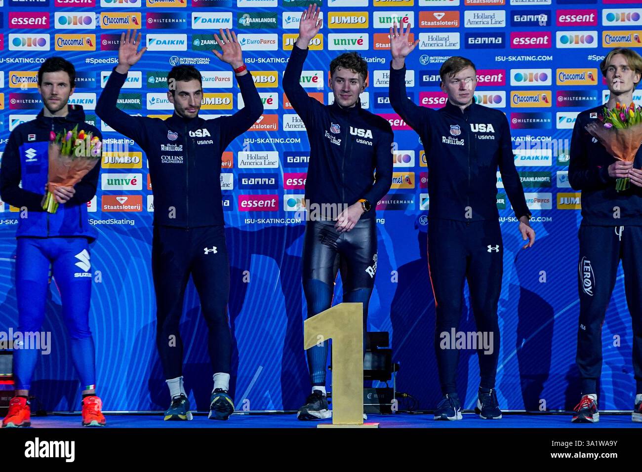 HEERENVEEN, NETHERLANDS - MARCH 2: Casey Dawson of United States of ...