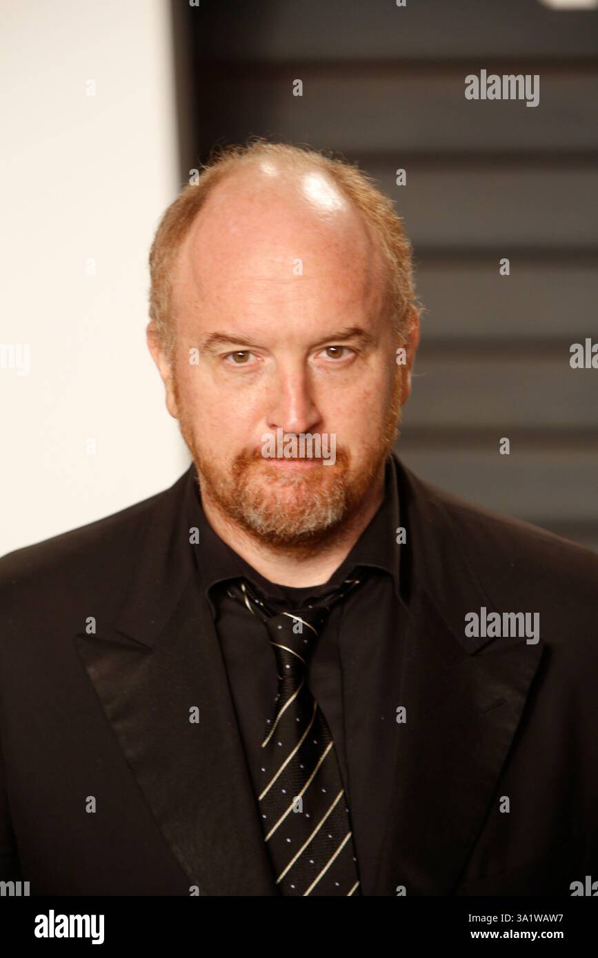 Comedian Louis CK attends the Vanity Fair Oscar Party at Wallis ...
