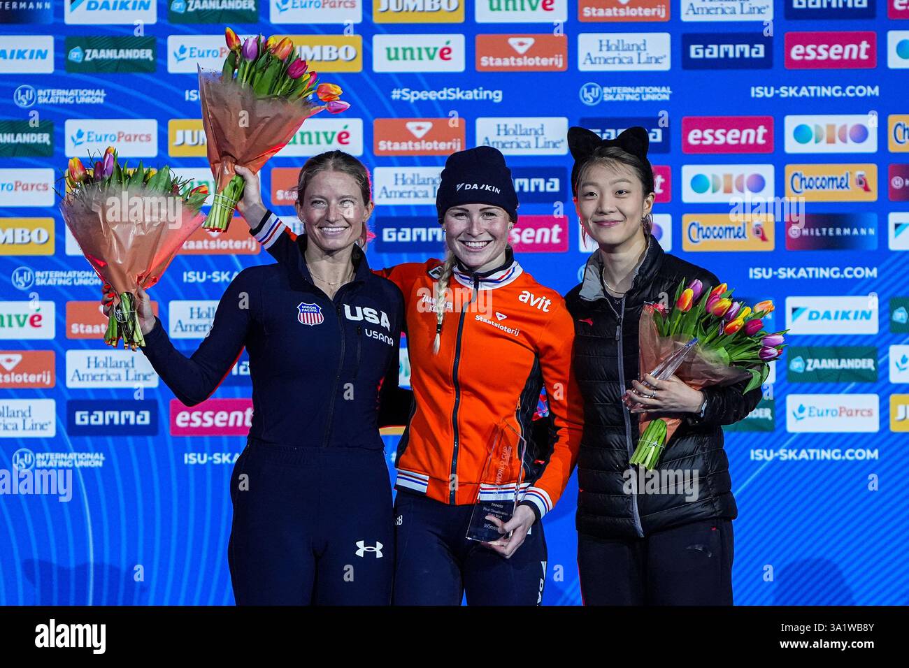 Heerenveen, Netherlands. 02nd Mar, 2025. HEERENVEEN, NETHERLANDS ...