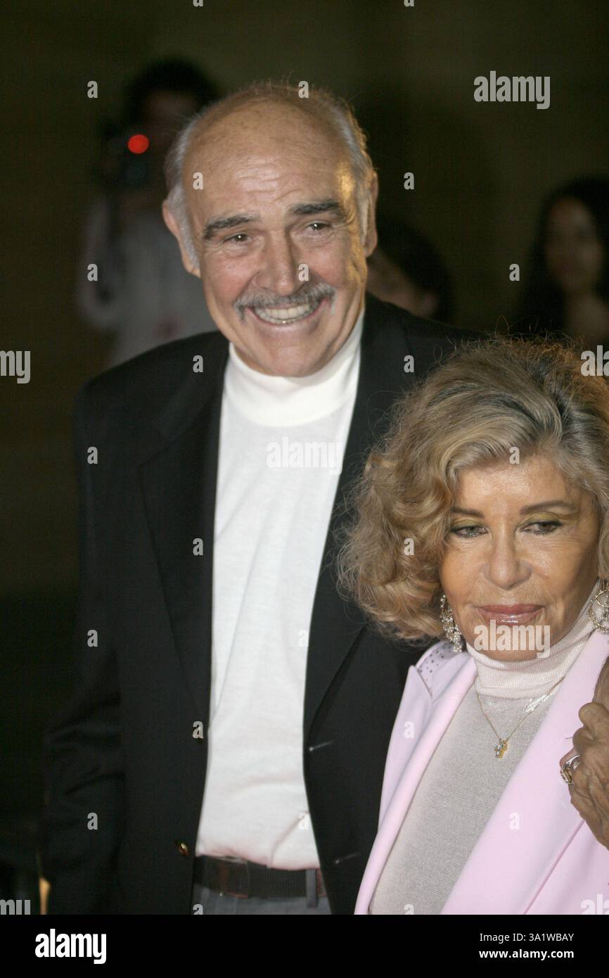 Sir Sean Connery and his wife Michelin arriving at the Royal Scottish ...