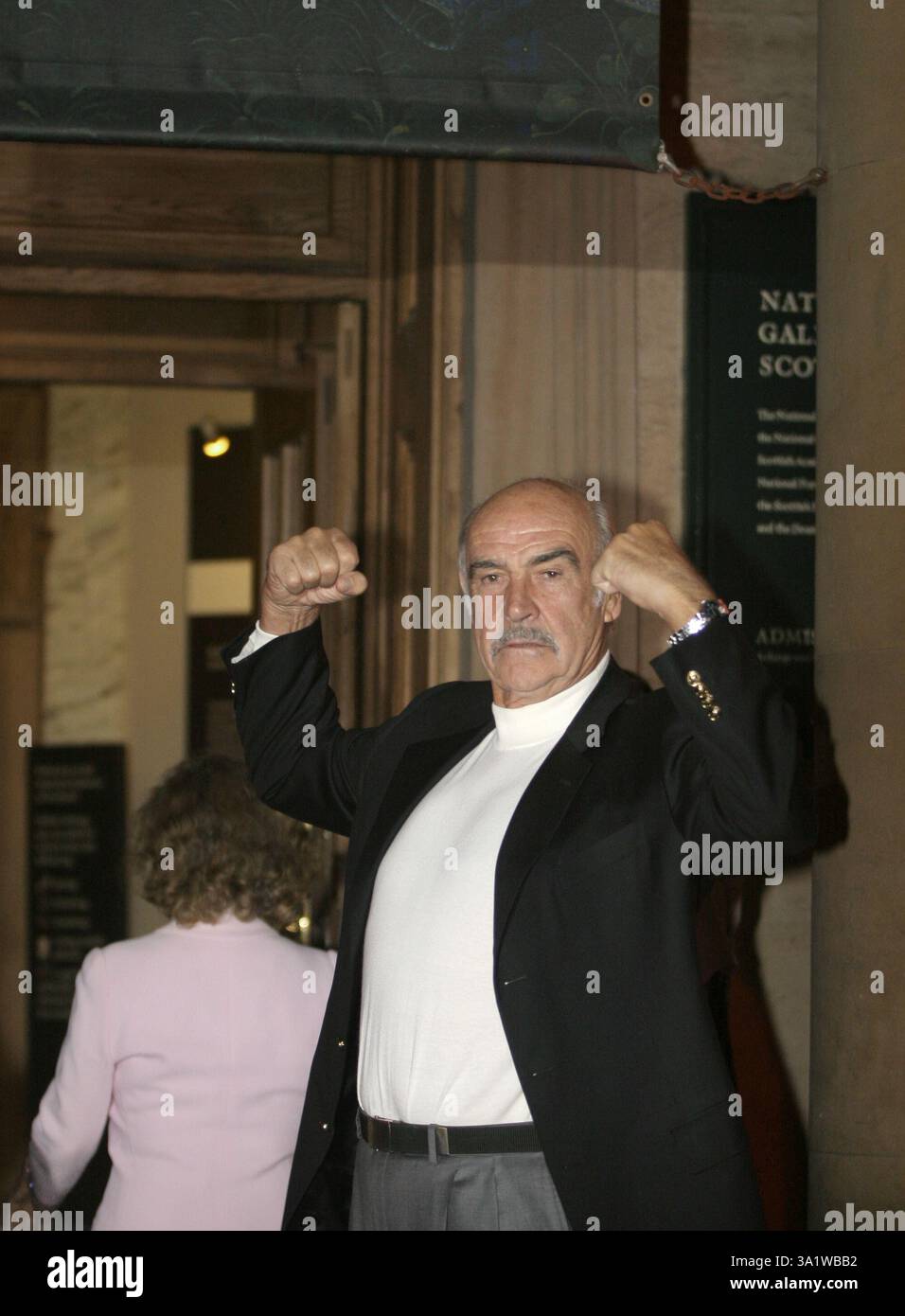 Sir Sean Connery and his wife Michelin arriving at the Royal Scottish ...