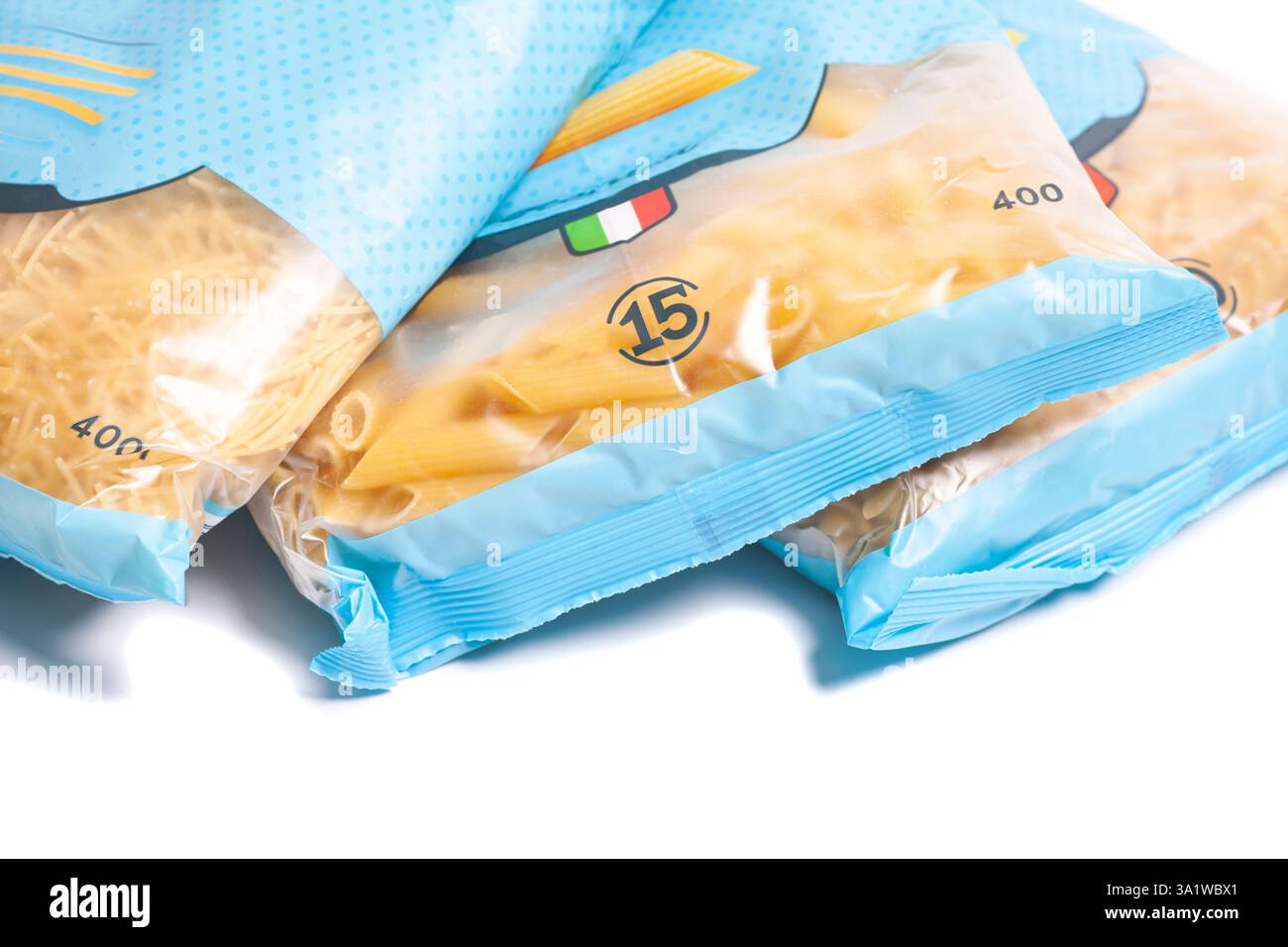 Italian pasta in a package Stock Photo - Alamy