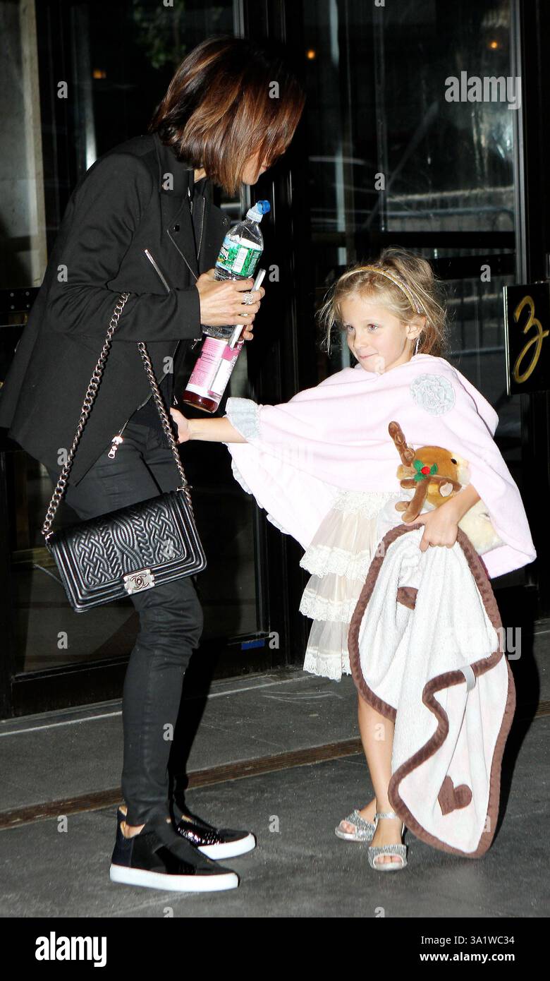 Bethenny Frankel and her daughter Bryn Hoppy out in Midtown Manhattan ...