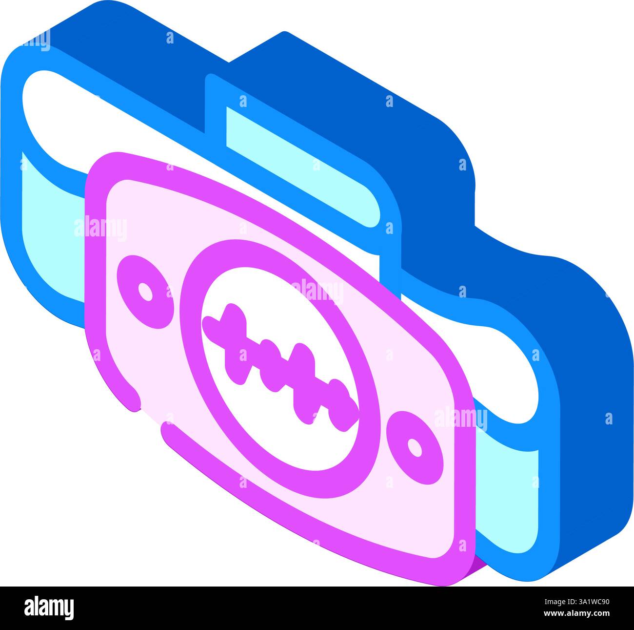 heart rate monitor running accessories isometric icon vector ...