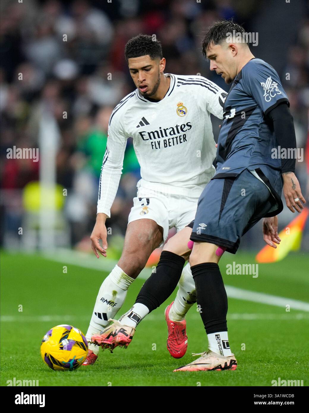 Madrid, Spain. 10th Mar, 2025. Andrei Florin Ratiu of Rayo Vallecano ...