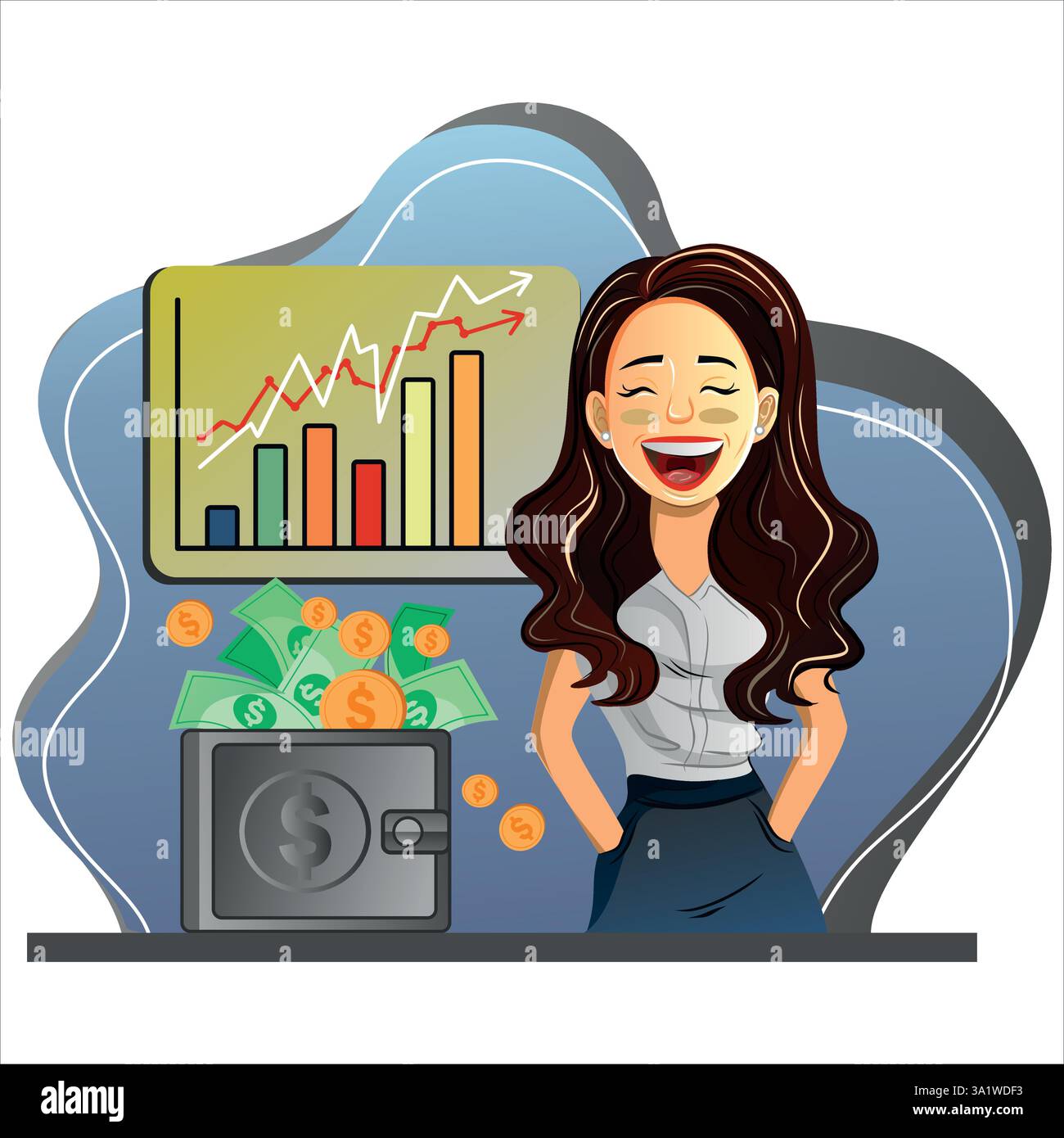 Income financial freedom money Stock Vector Images - Alamy