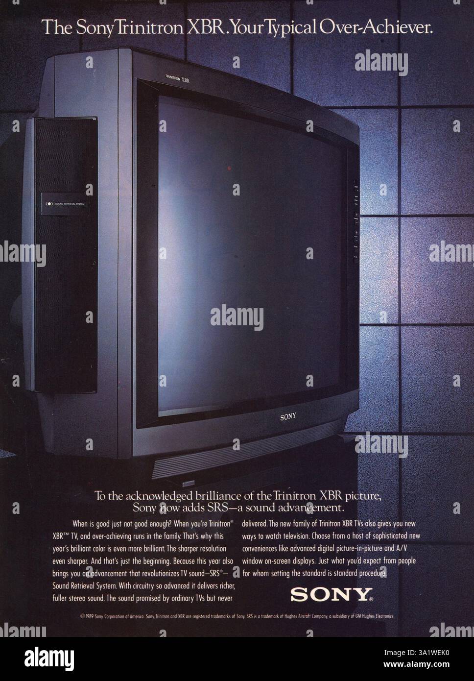 Sony trinitron xbr hi-res stock photography and images - Alamy