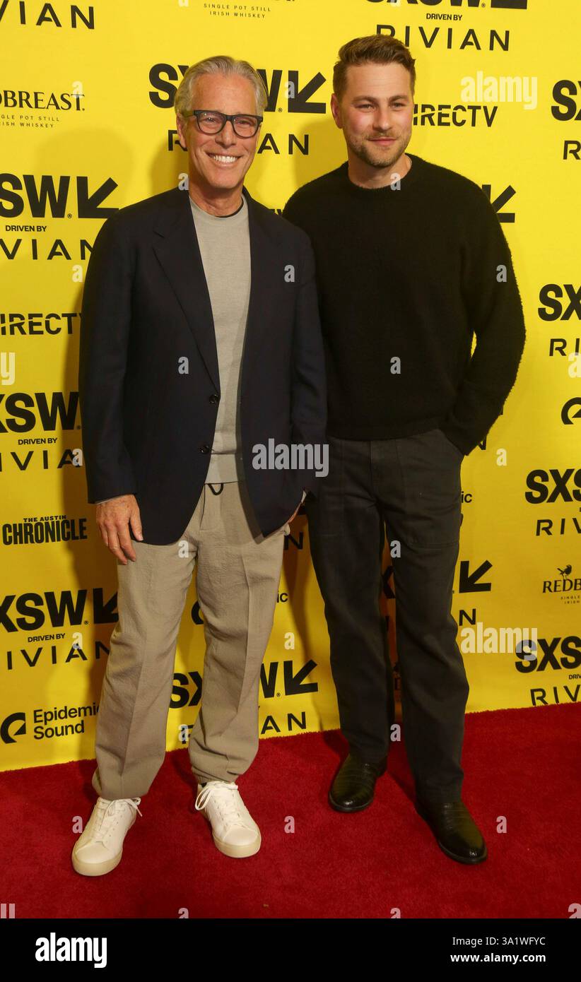 Brad Fuller, left, and Cameron Fuller arrive for the world premiere of ...