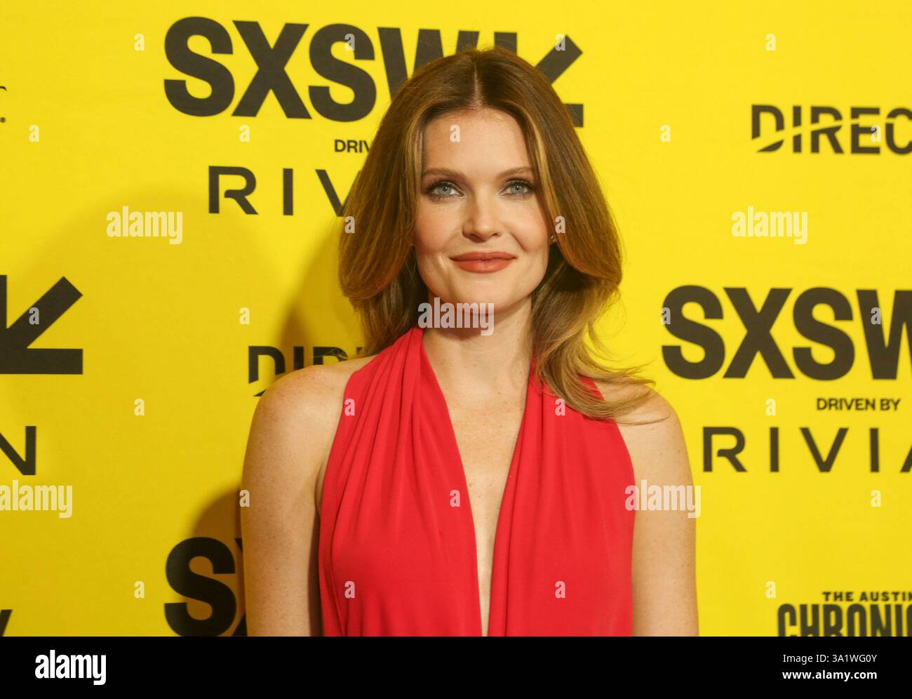 Maghann Fahy arrives for the world premiere of "Drop" at the Paramount ...