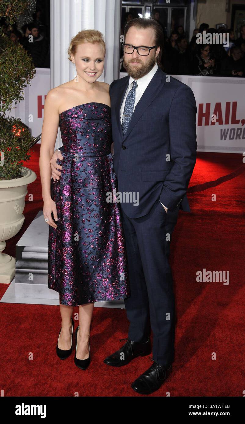 Allison Pill arriving at the premiere of 'Hail, Caesar!' at the Regency ...