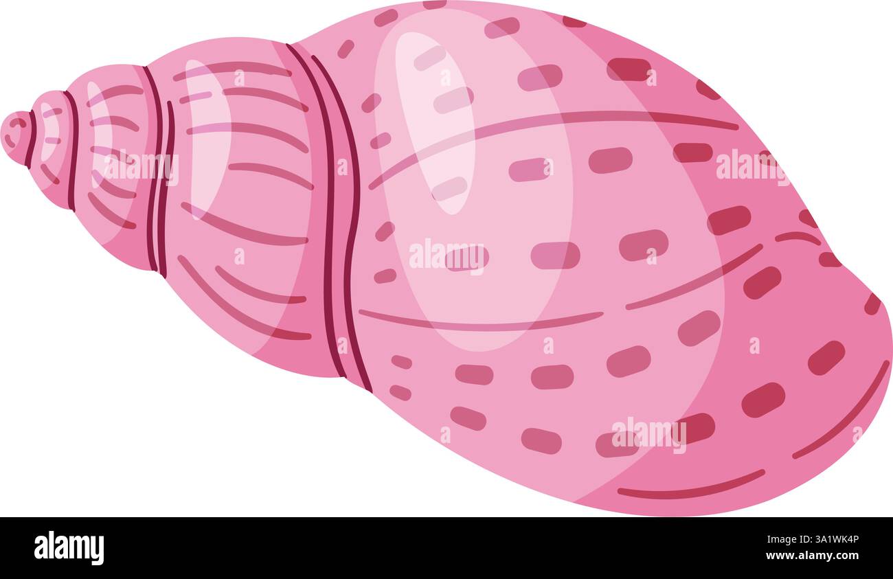 Babylon Seashell. Hand drawn trendy flat style isolated icon on a ...