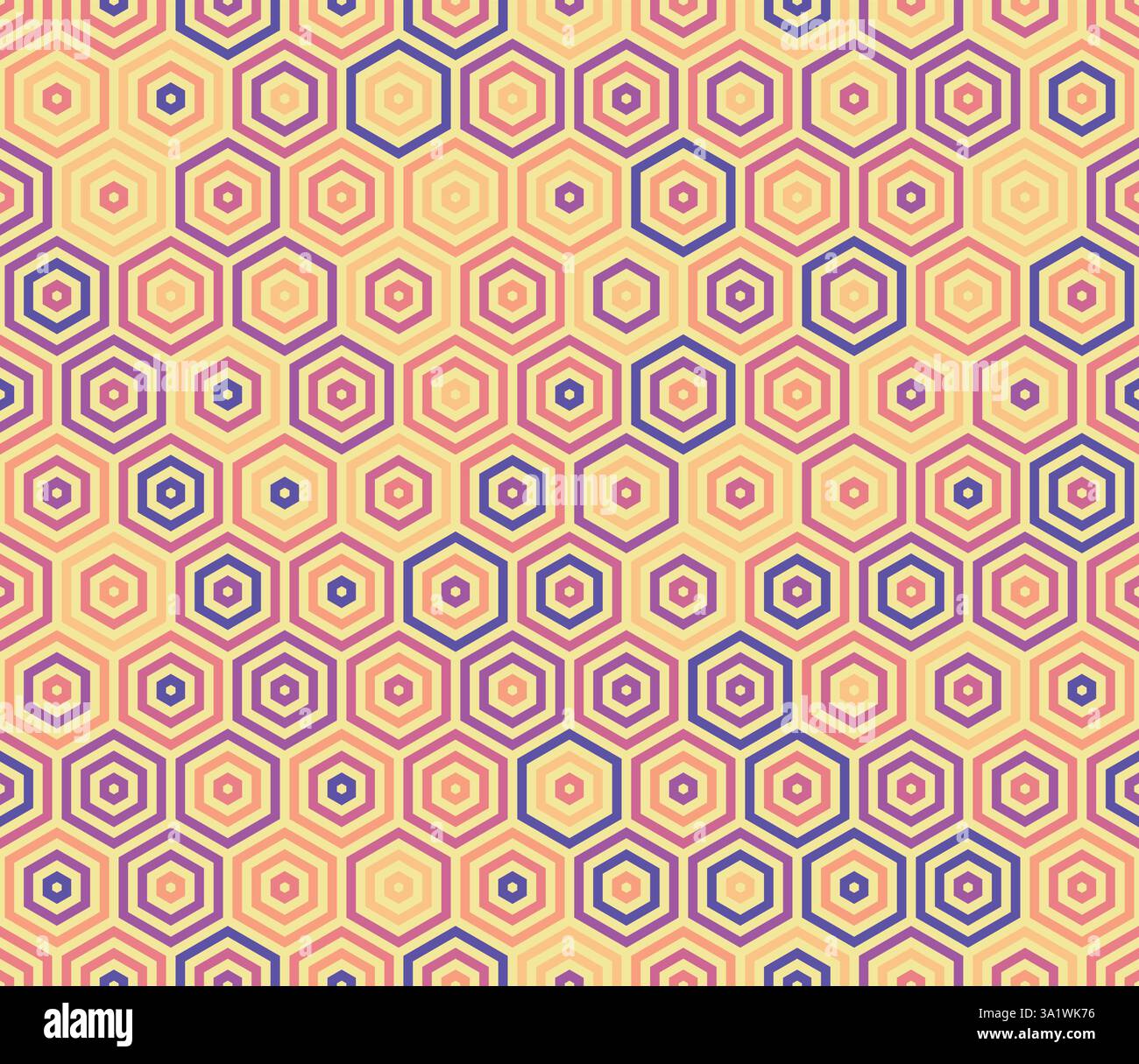 Honeycomb Background. Stacked hexagon bold mosaic cell. Hexagonal shapes. Multiple tones color ...