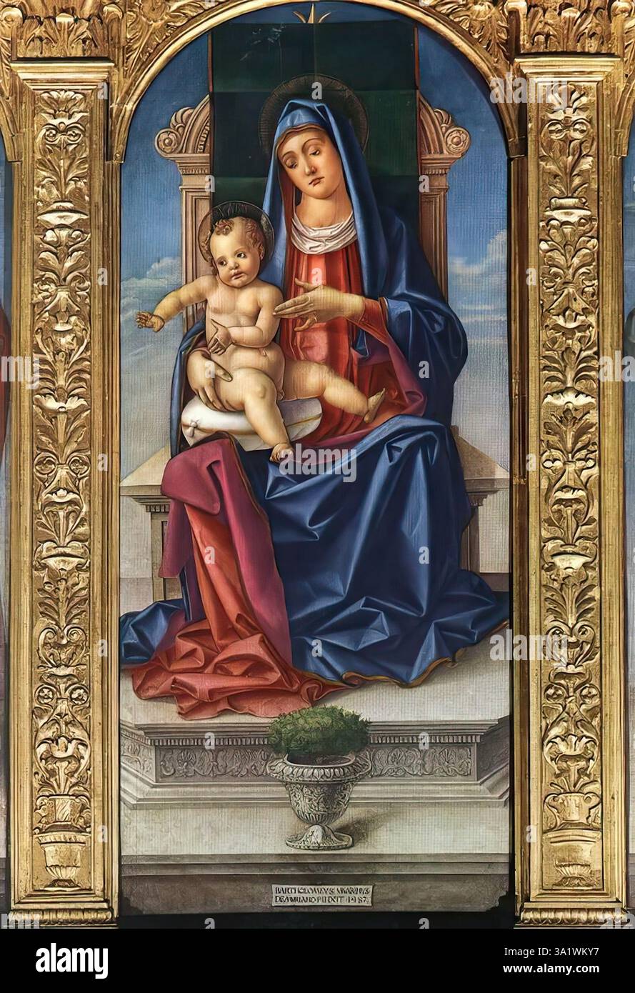 VIVARINI, Bartolomeo (b. 1432, Murano, d. 1499, Murano) Madonna ...