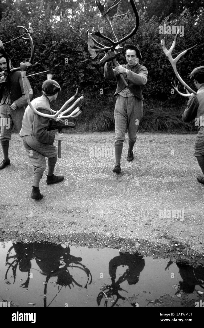 Tradition English countryside folklore festival. Abbots Bromley Horn ...