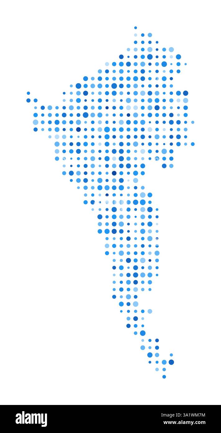 Coron Island Dot Map. Digital Style Boundary Shape. Coron Island vector ...