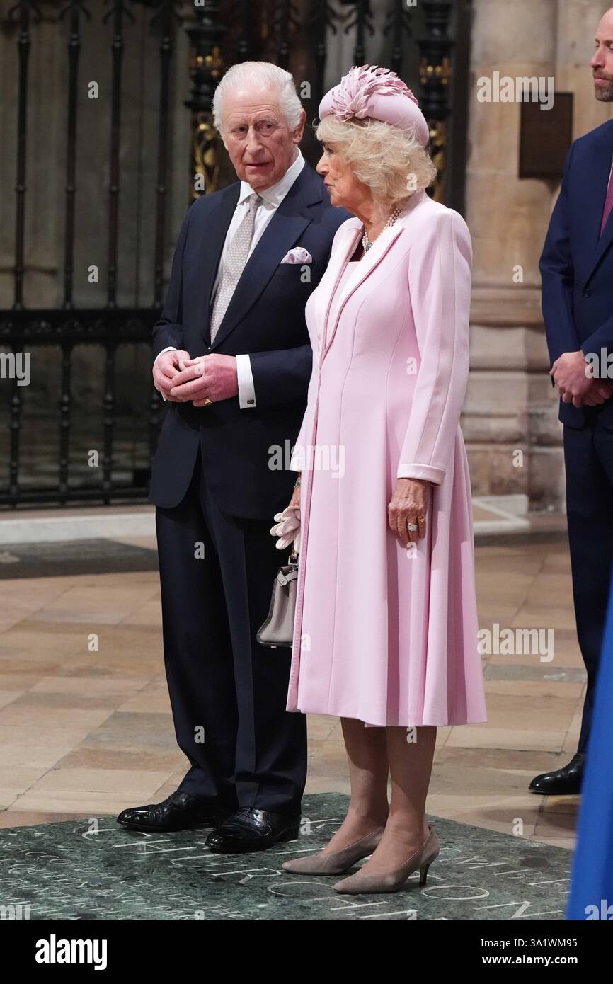 King Charles III and Queen Camilla attend the annual Commonwealth Day ...