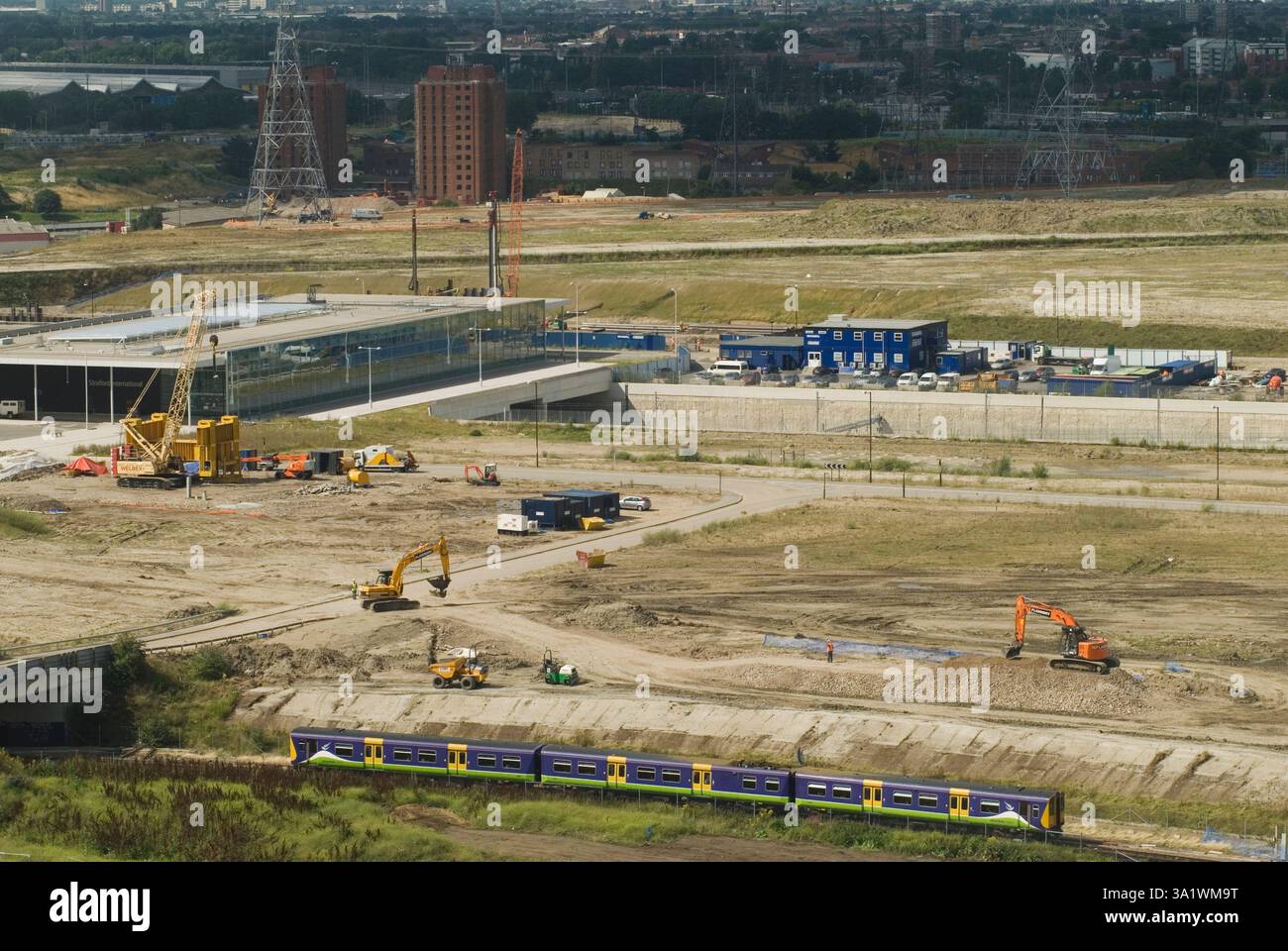 Stratford East London 2000s UK. The site of the 2012 London Olympic ...
