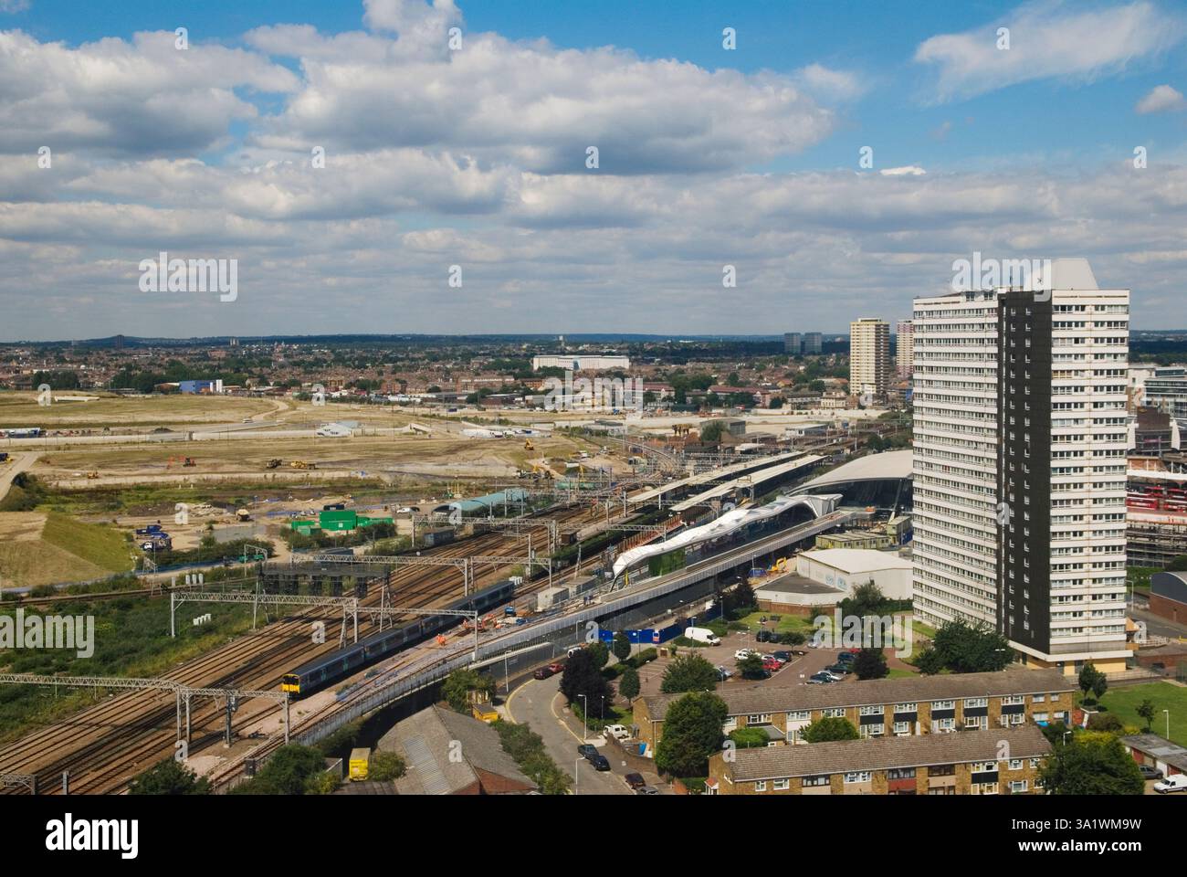 Stratford East London 2000s UK. The site of the 2012 London Olympic ...