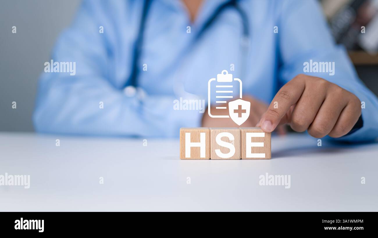 HSE, Health safety environment concept, Standard safe industrial work ...