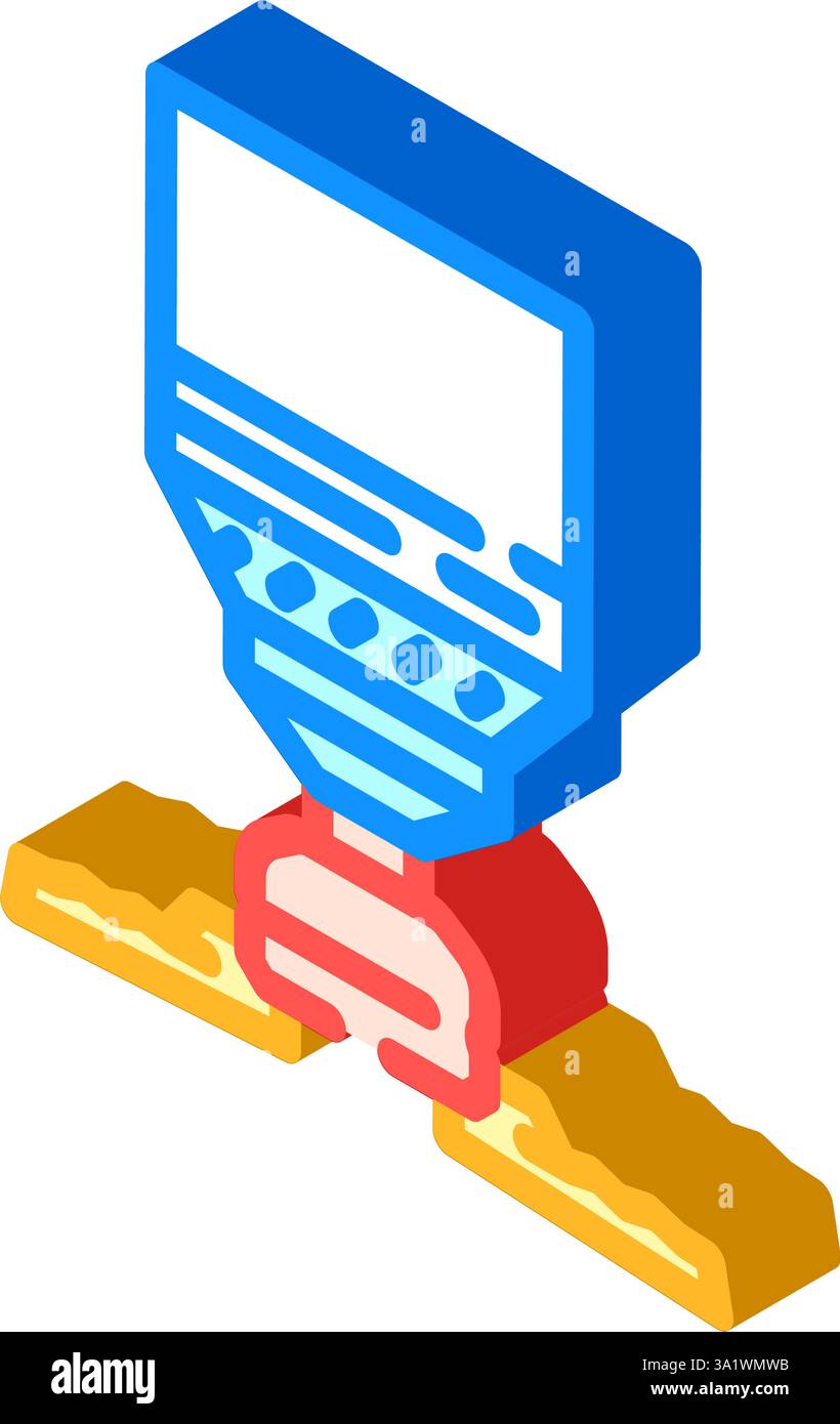 cookware gas burner stove isometric icon vector illustration Stock ...