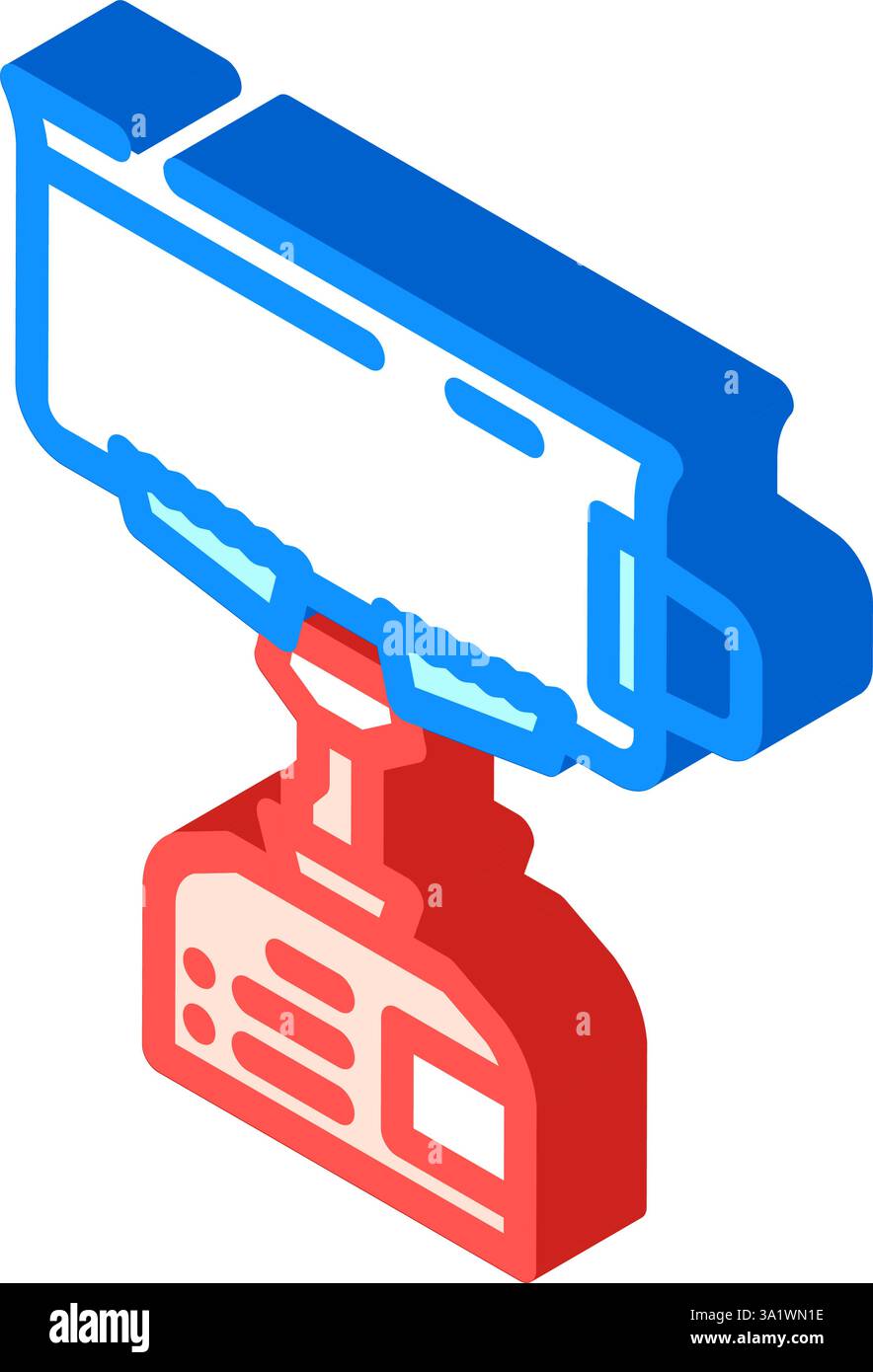 heat gas burner stove isometric icon vector illustration Stock Vector ...