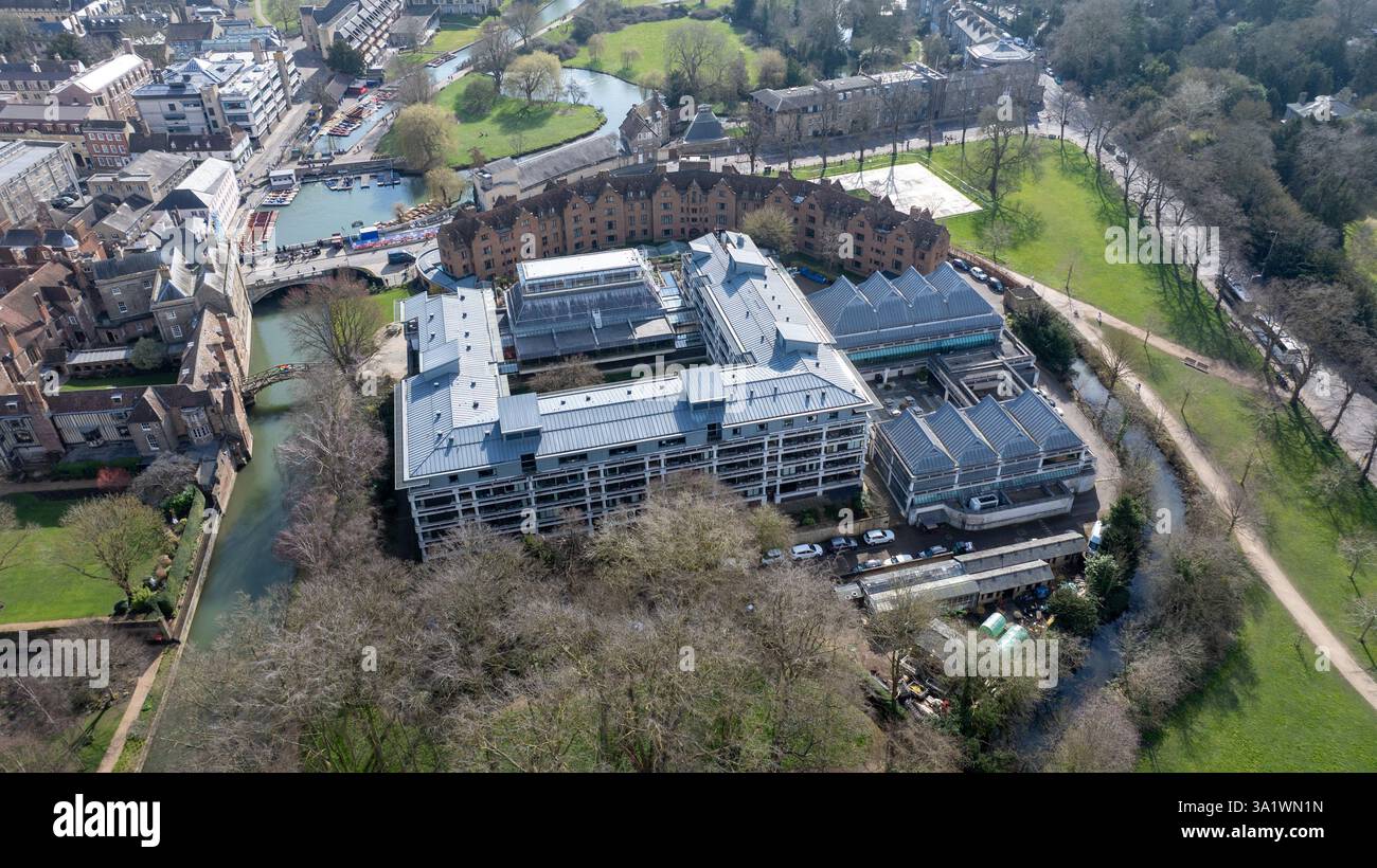 Picture dated Feb 7 2025 shows a general aerial view of Queens College ...