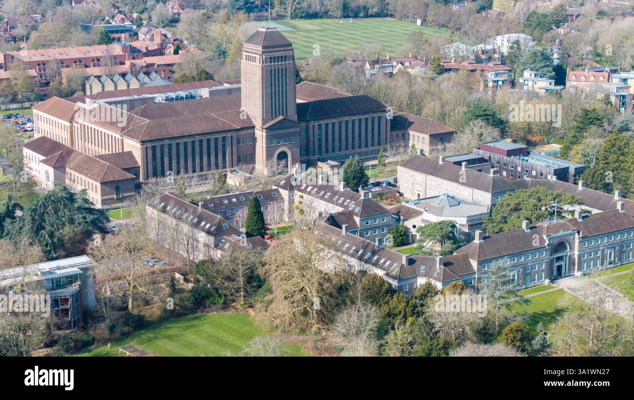 Picture dated Feb 7 2025 shows a general aerial view of Cambridge ...