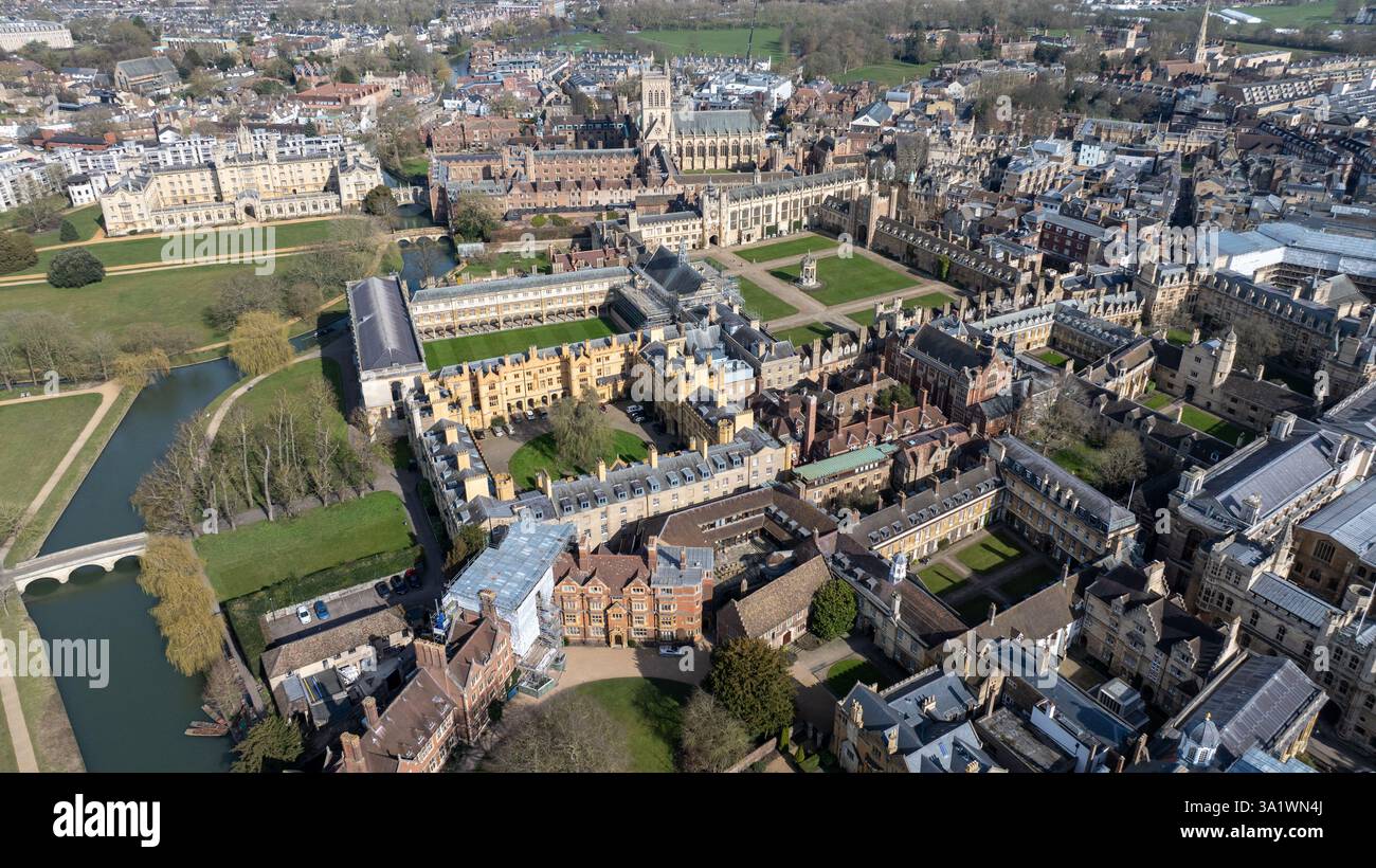 Picture dated Feb 7 2025 shows a general aerial view of Trinity College ...