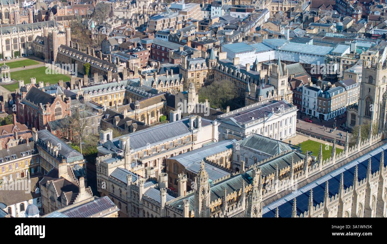 Picture dated Feb 7 2025 shows a general aerial view of Gonville and ...