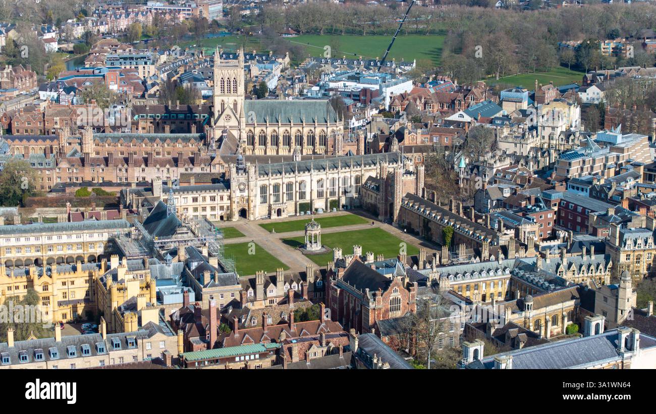 Picture dated Feb 7 2025 shows a general aerial view of Trinity College ...