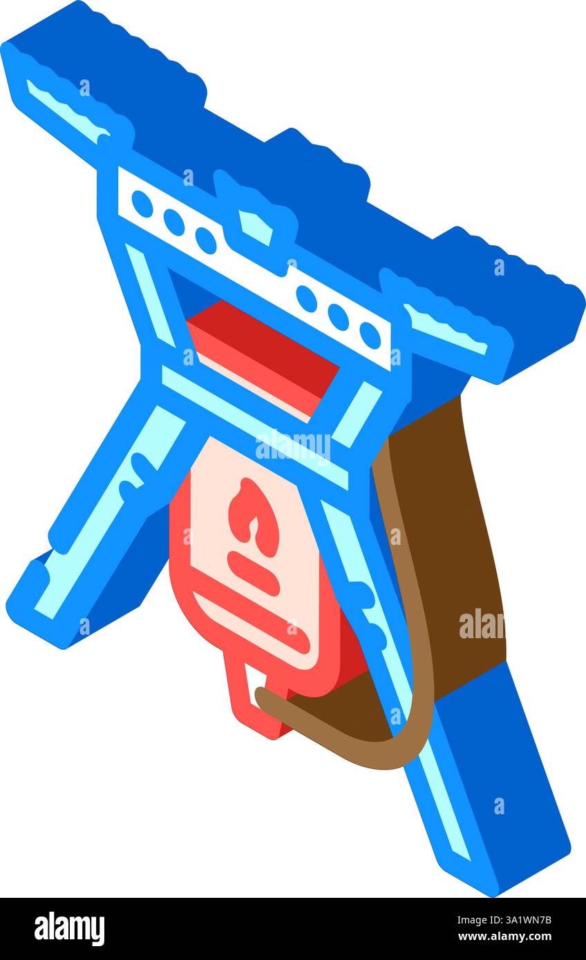 propane gas burner stove isometric icon vector illustration Stock ...