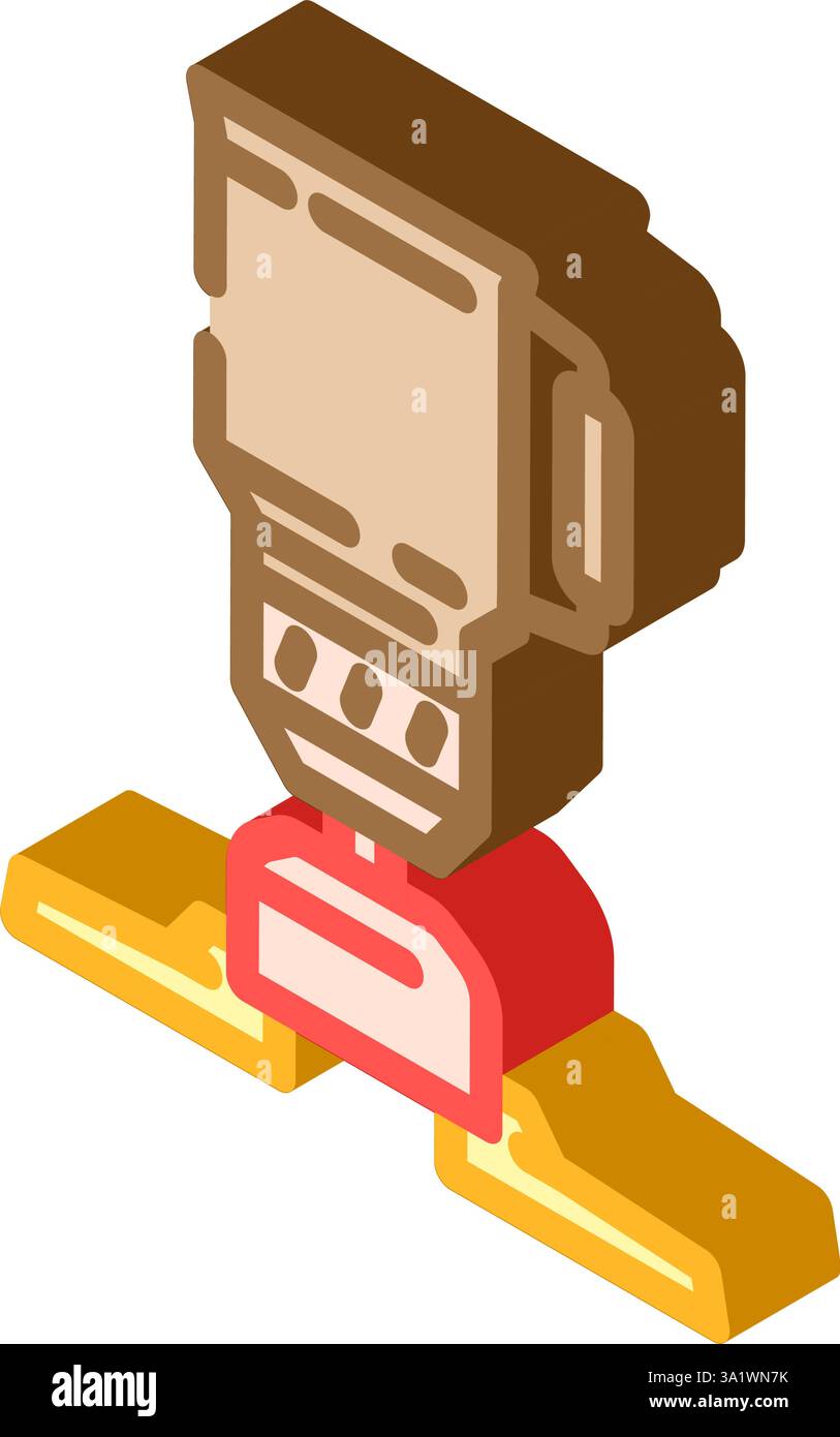 flame gas burner stove isometric icon vector illustration Stock Vector ...