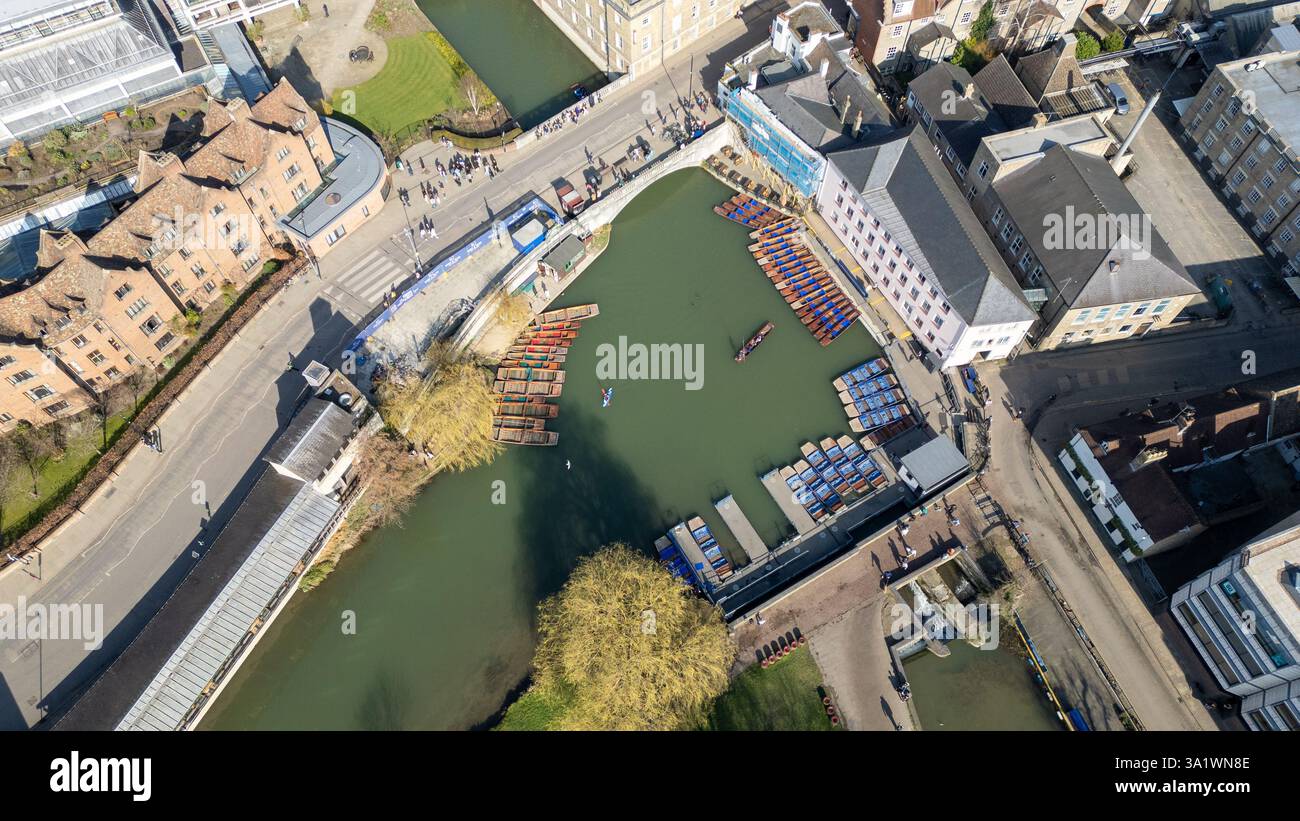 Picture dated Feb 8 2025 shows a general aerial view of punts by Queens ...