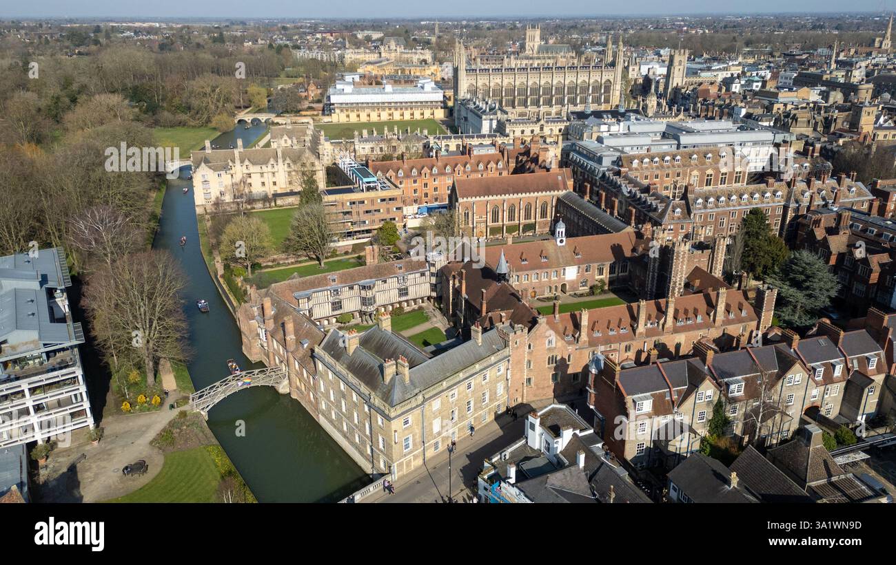 Picture dated Feb 7 2025 shows a general aerial view of Queens College ...