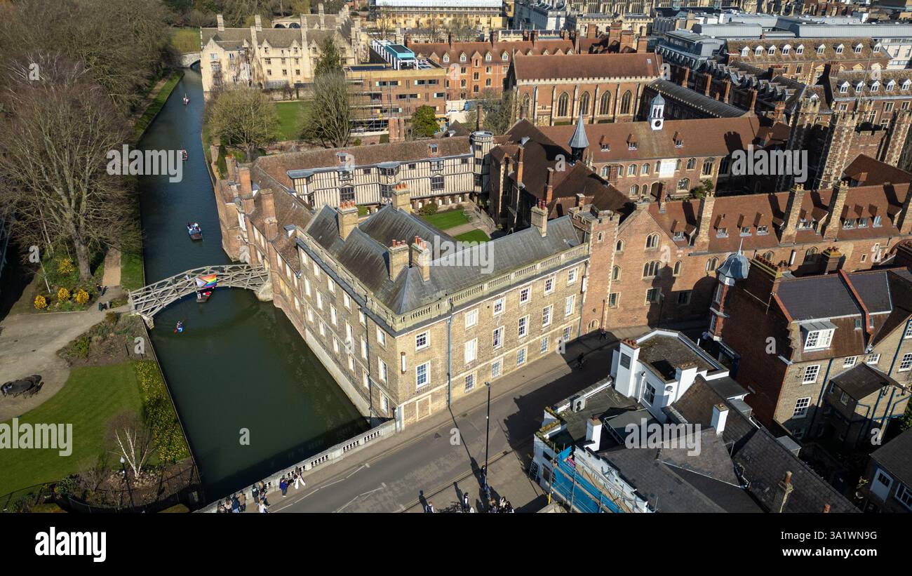 Picture dated Feb 7 2025 shows a general aerial view of Queens College ...