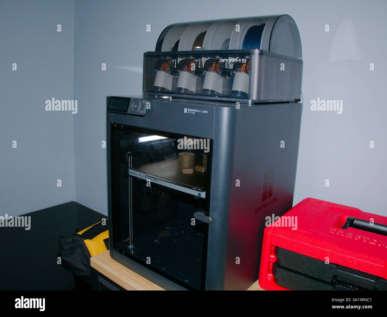 Editorial Use Only March 6, 2025. Delaware, Ohio USA. Gray 3D Printer ...