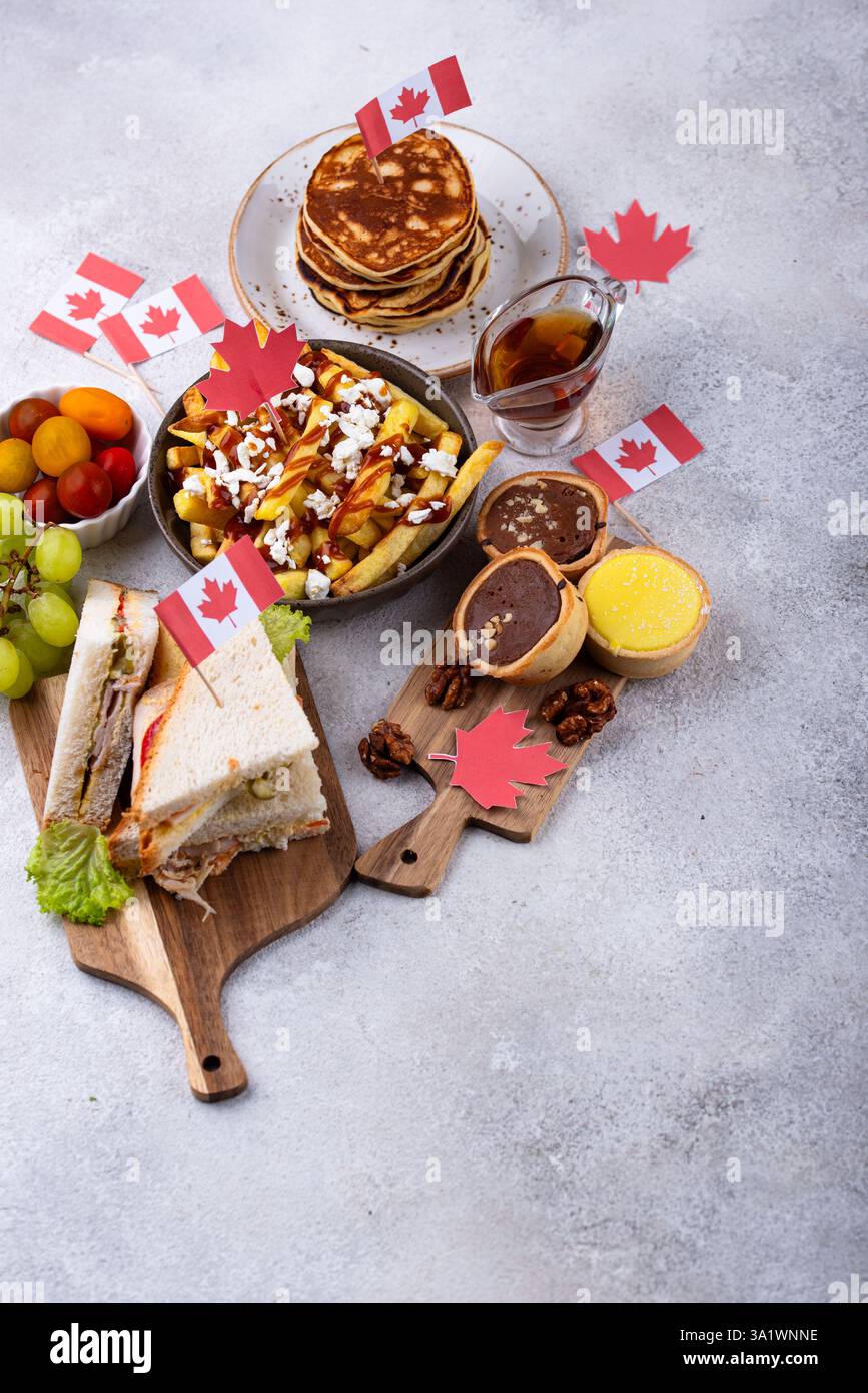 Canada Day traditional food concept Stock Photo - Alamy