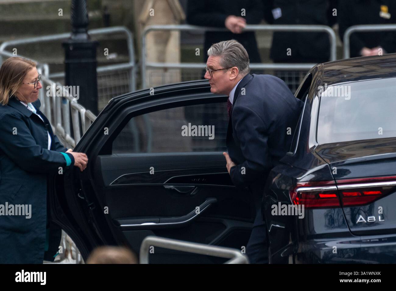 London, UK. 10 March 2025. Sir Keir Starmer, Prime Minister, arrives ...