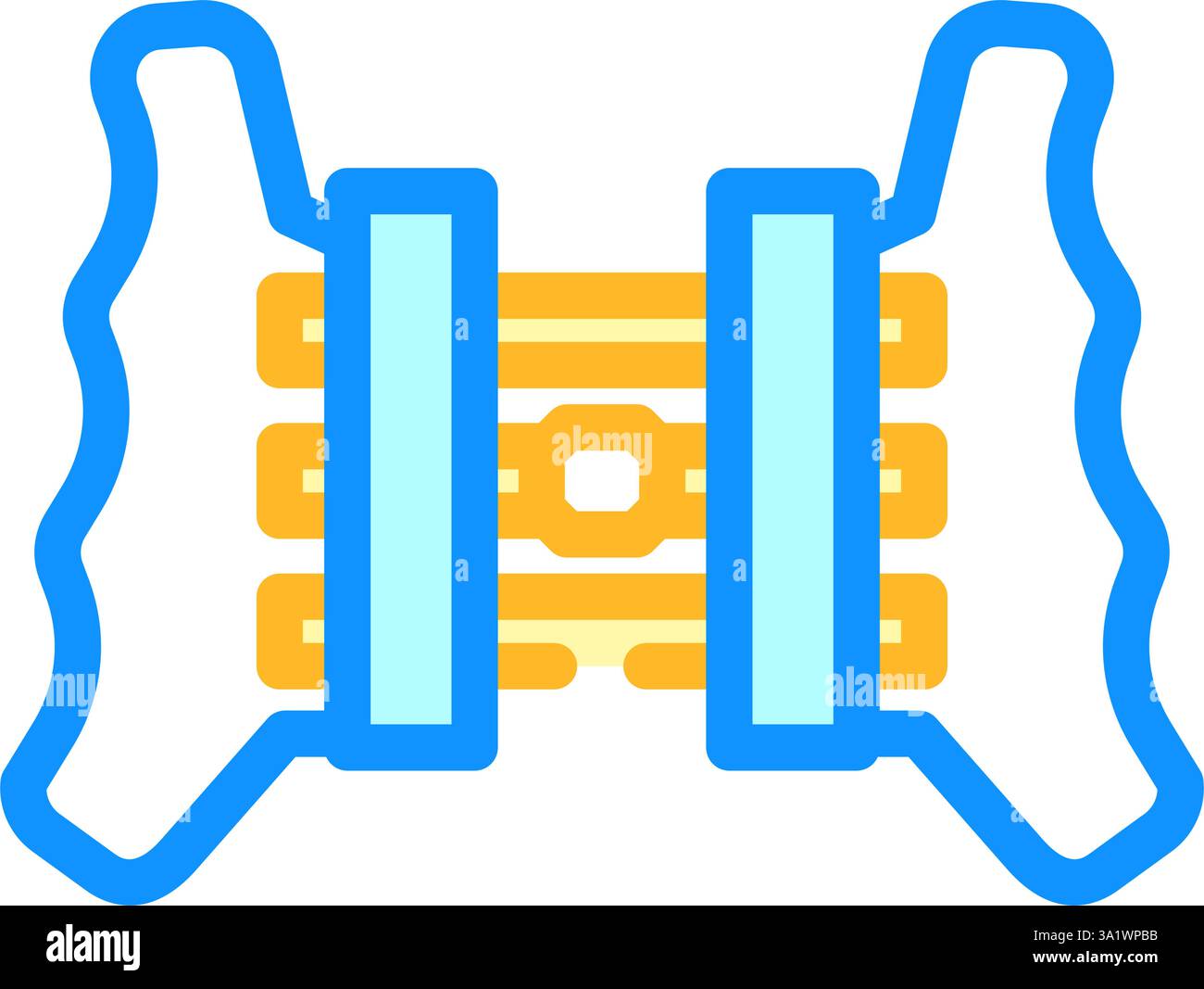 palatal expander orthodontist color icon vector illustration Stock ...