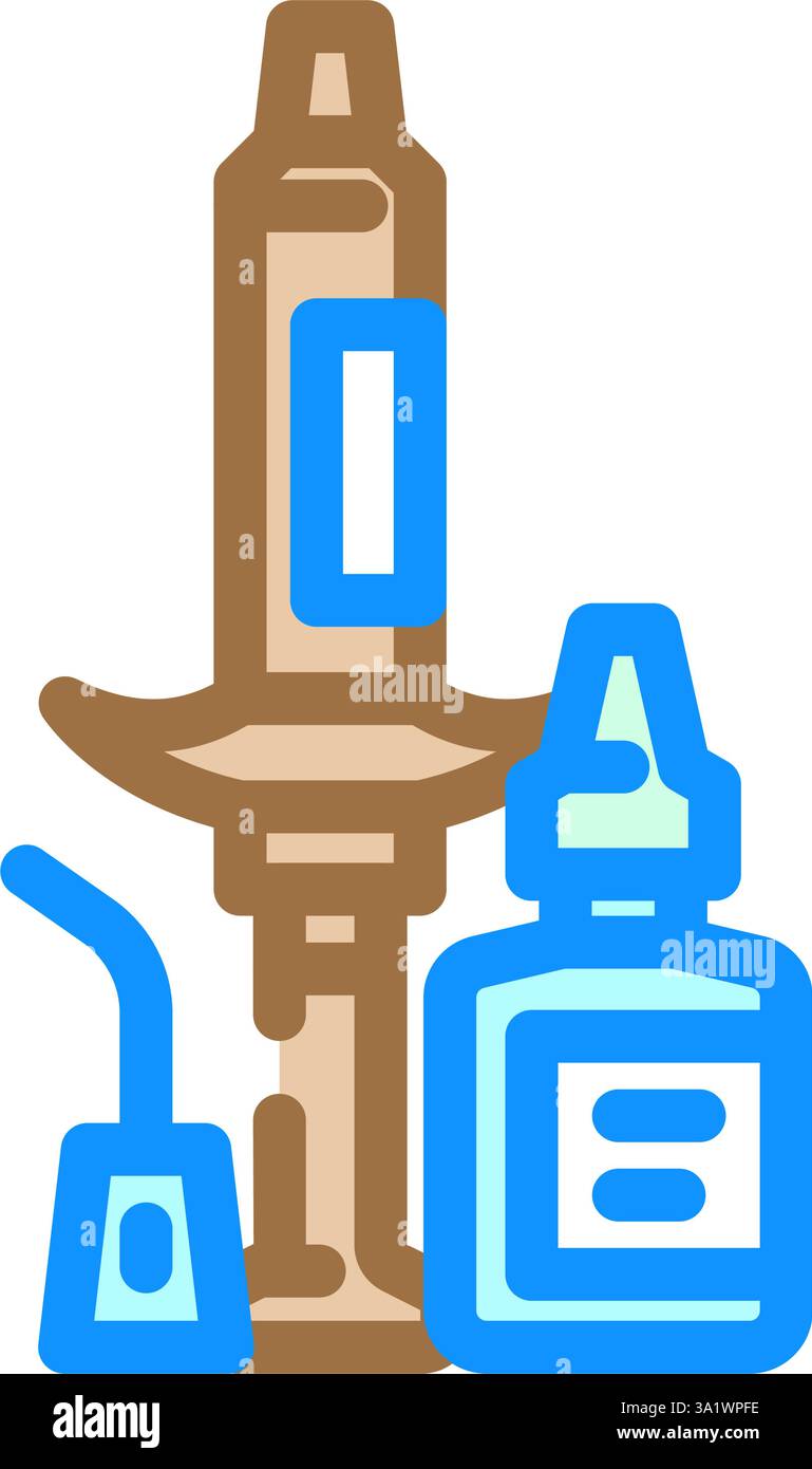 bonding adhesive orthodontist color icon vector illustration Stock ...