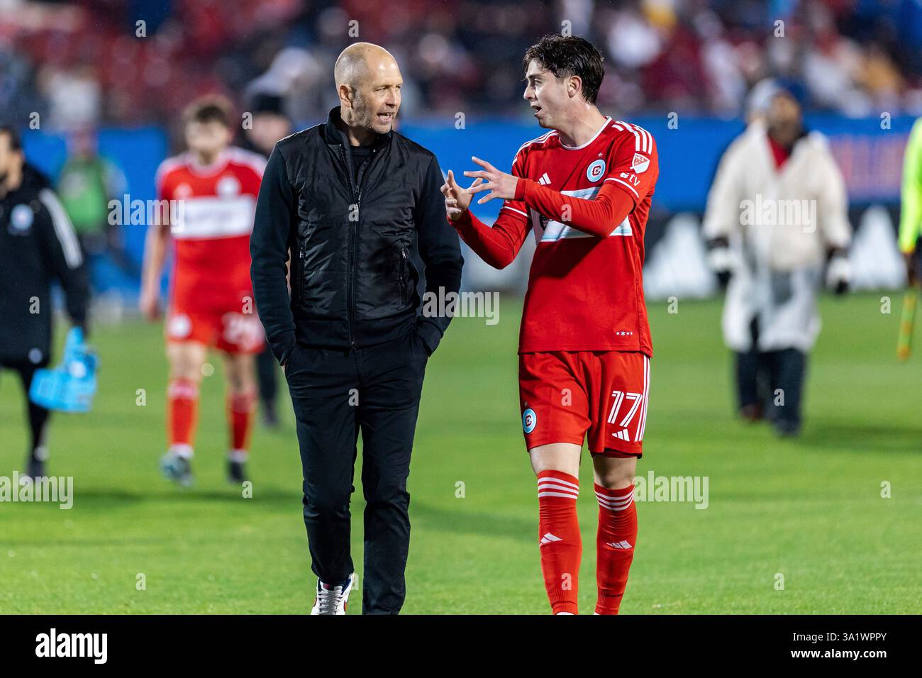 FRISCO, TX - MARCH 08: Chicago Fire FC midfielder Brian Gutierrez (#17 ...