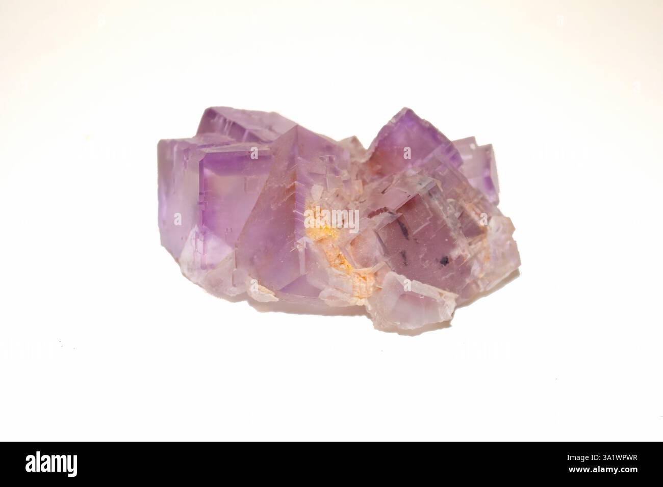 Pink fluorite mineral Stock Photo - Alamy
