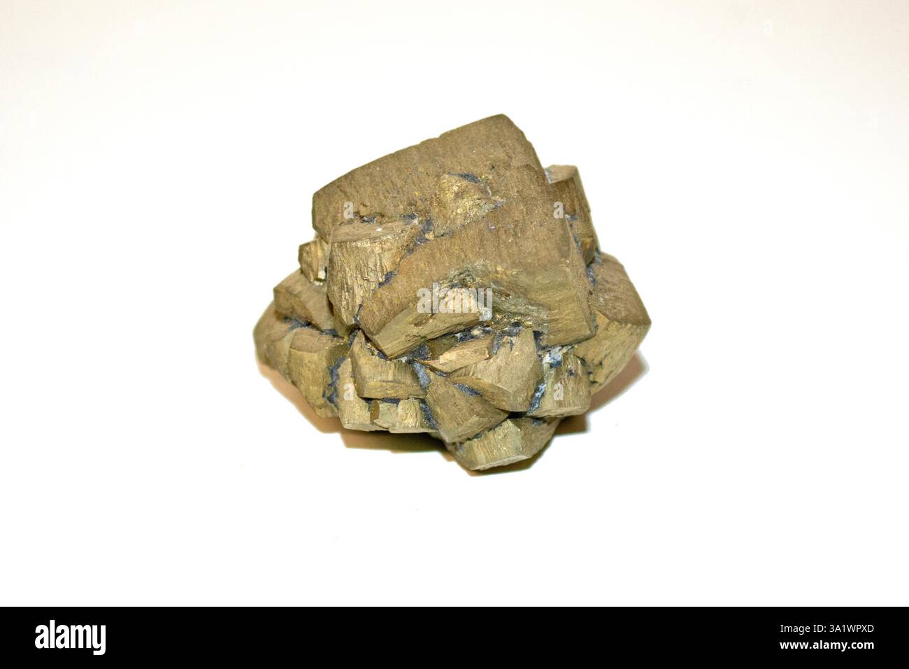 Pyrite mineral stone. Mineralogy and rock collecting Stock Photo - Alamy