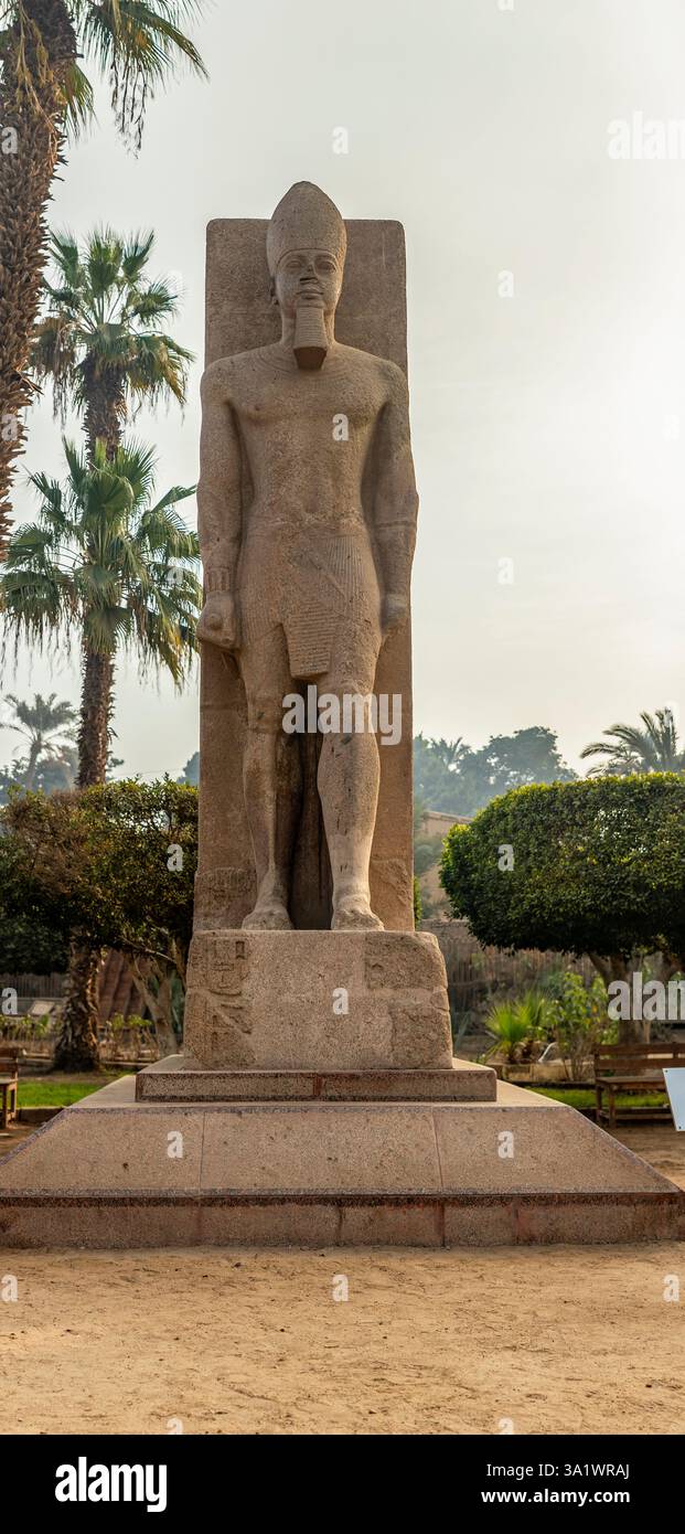 Memphis, Egypt; January 20, 2024: Witness the stunning Ramses II ...