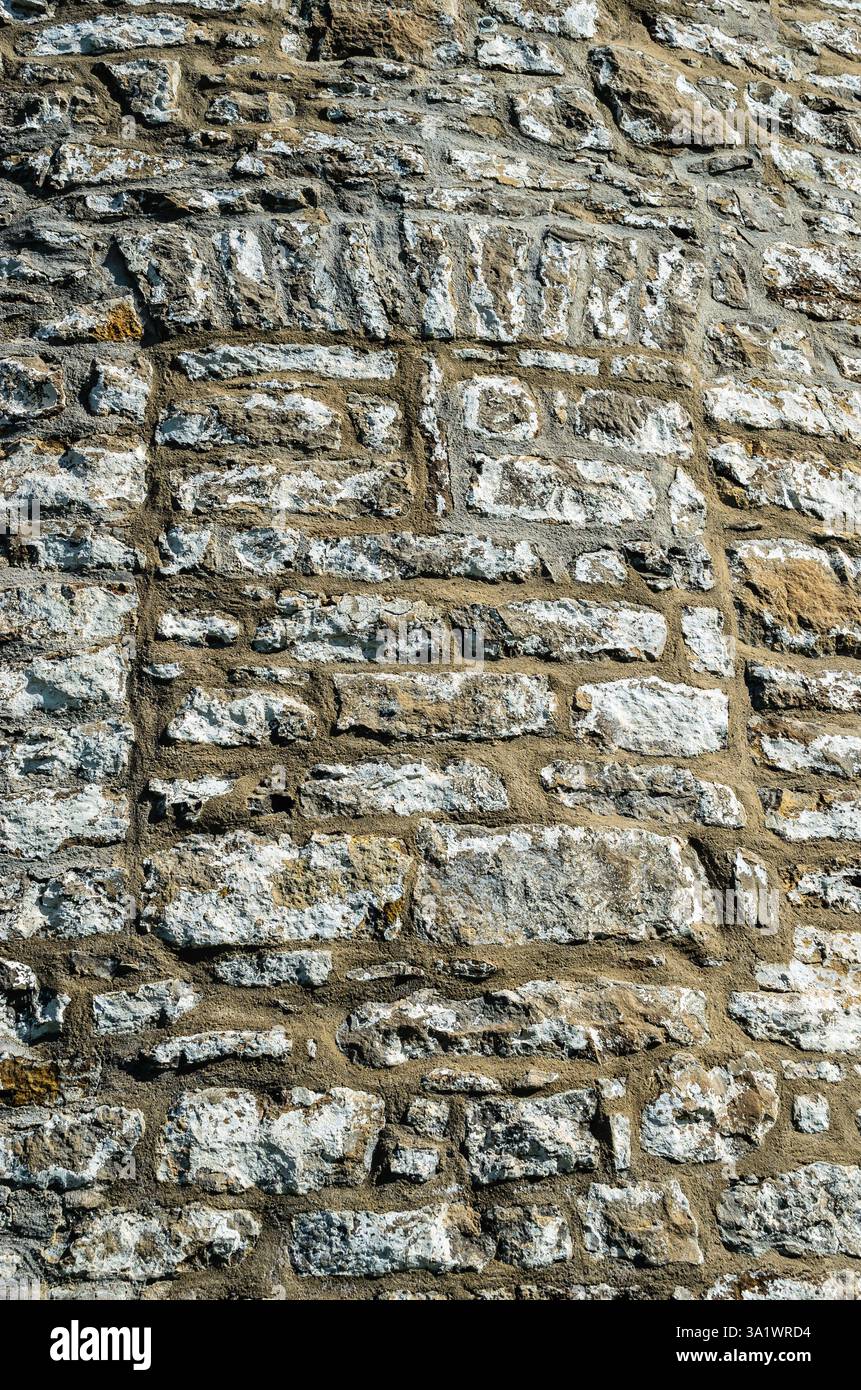 Bricked over window in an 1800's stone tower Stock Photo - Alamy