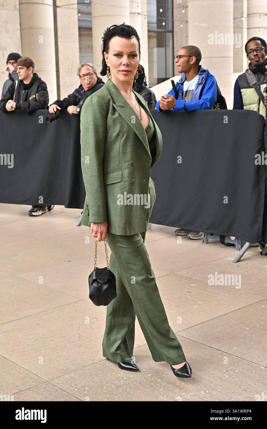 Debi Mazar arriving at Gabriela Hearst show during Paris Fashion Week ...