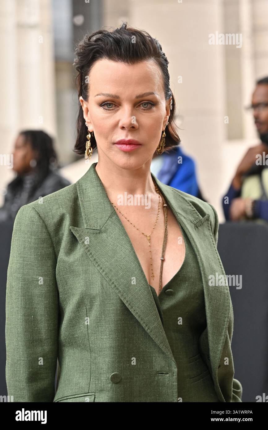 Debi Mazar arriving at Gabriela Hearst show during Paris Fashion Week ...